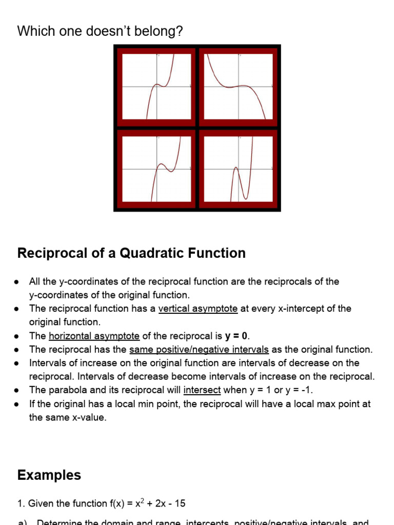 3 10 Reciprocal Of A Quadratic Function Pdf