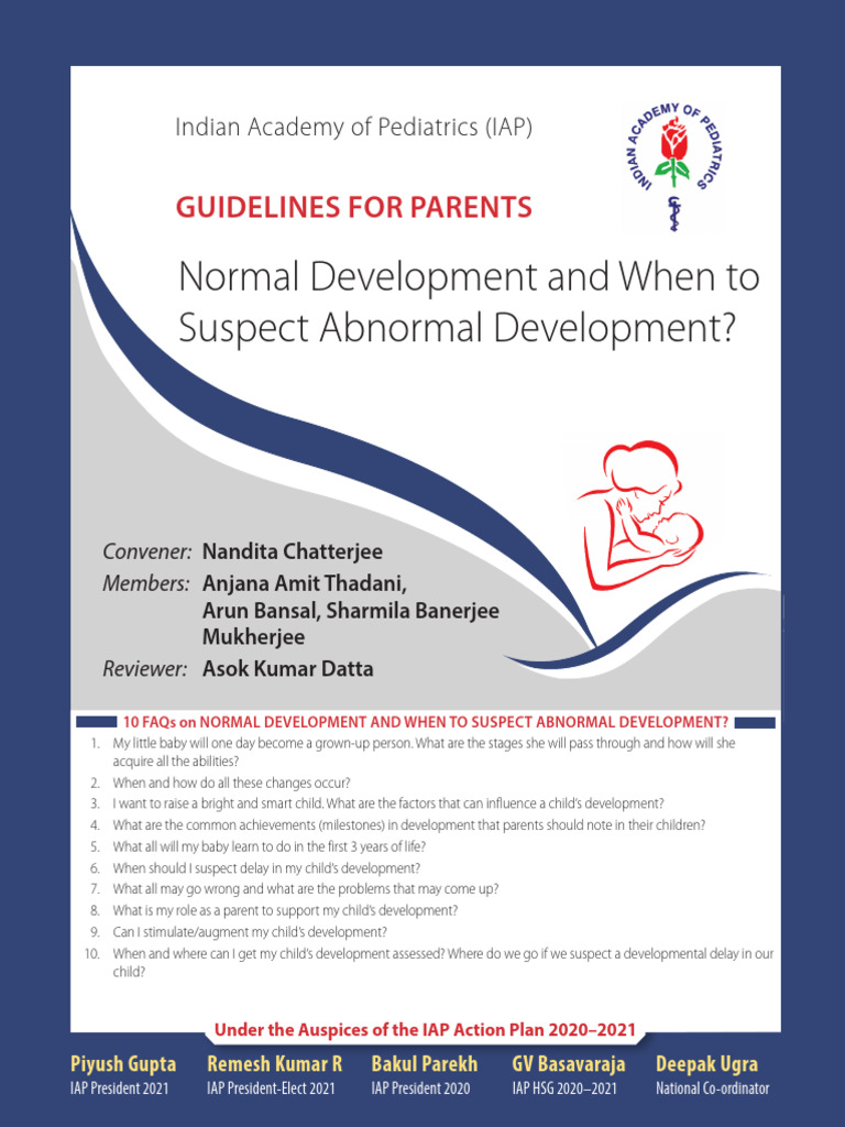 Ch-023-IAP-Parental-Guideline-Normal-Development | PDF | Infants ...