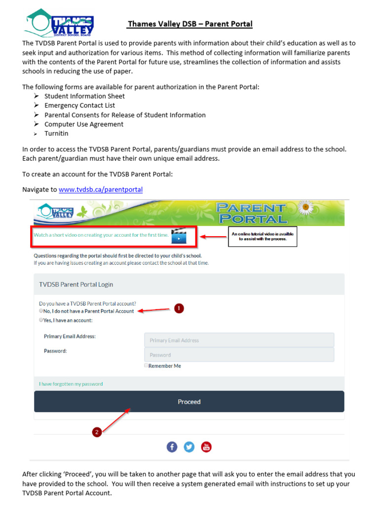 Parent Portal Instructions Secondary | PDF