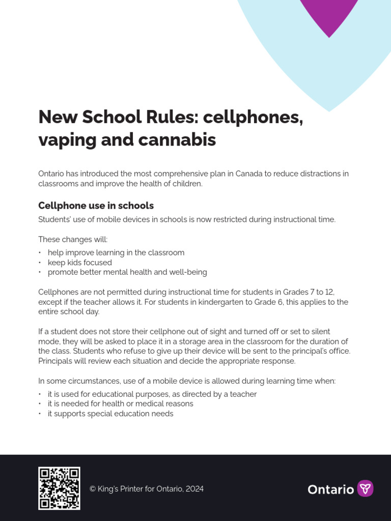 2024 - 2025 School - Rules Flyer | PDF