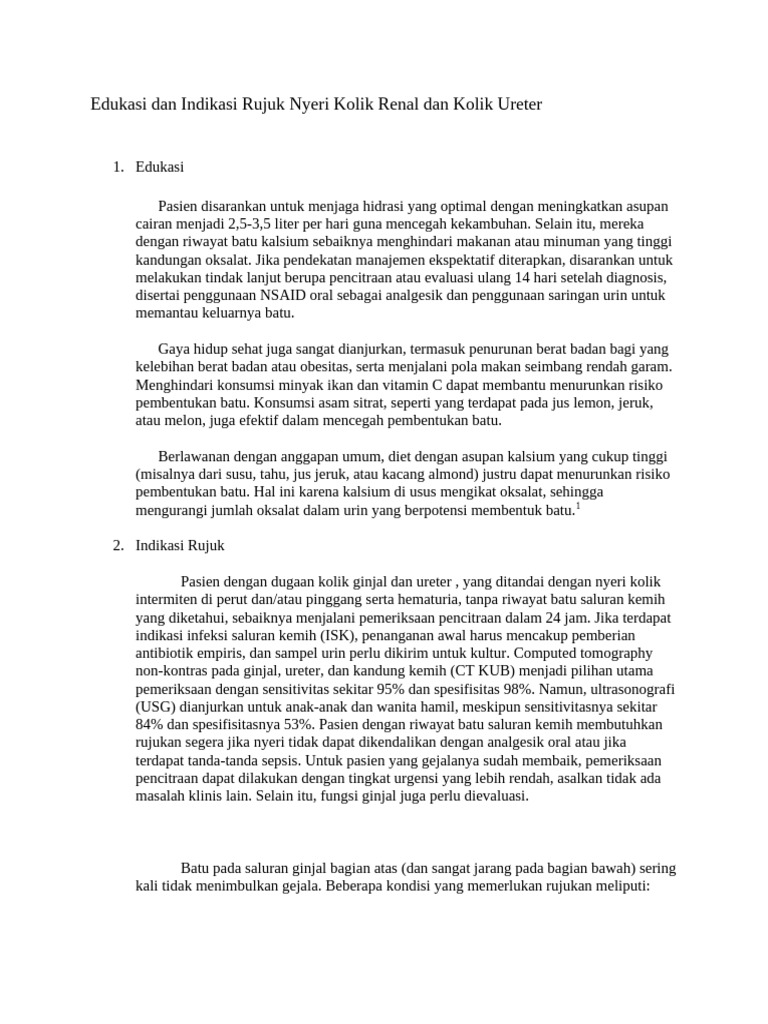 Edukasi Dan Indikasi Rujuk | PDF