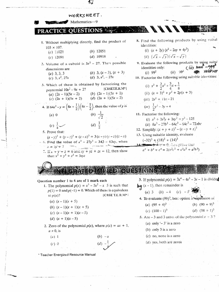 maths worksheet | PDF