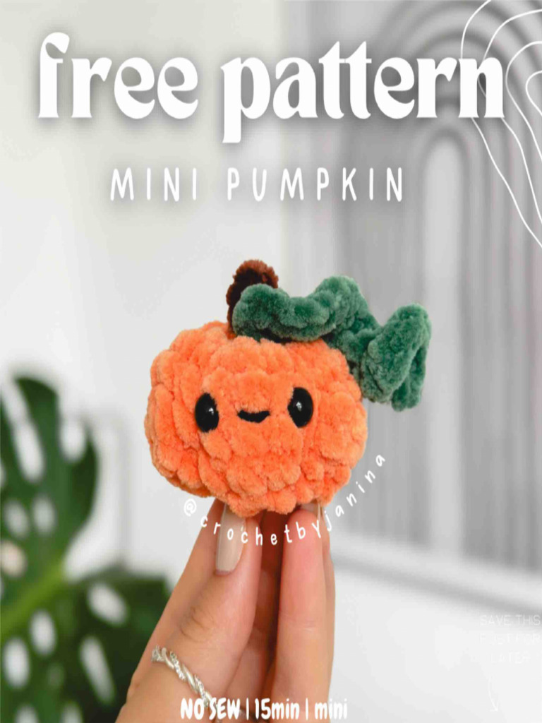 Mini Pumpkin Crochet Pattern | PDF