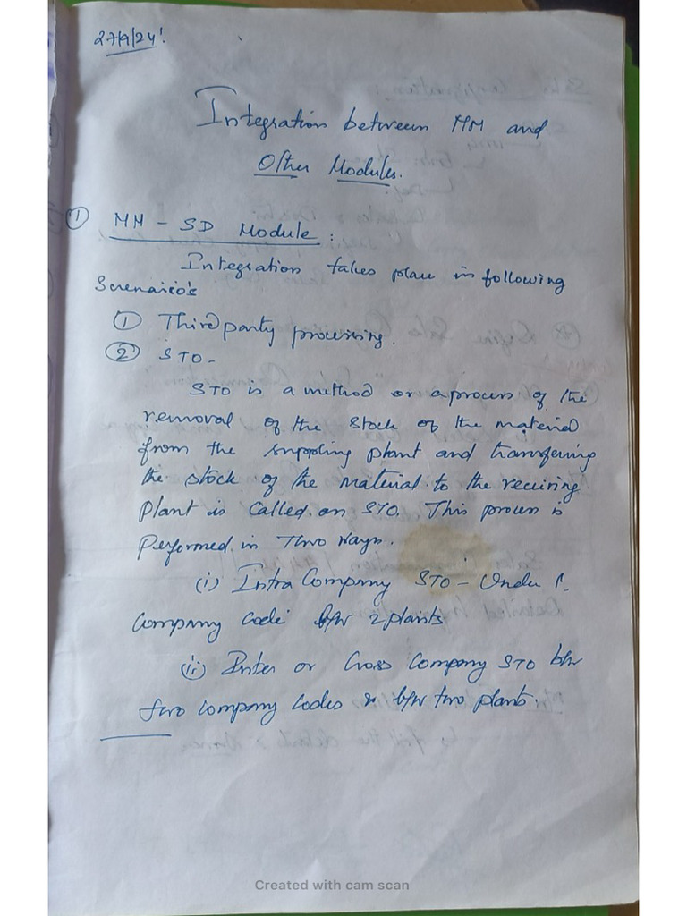 MM Integrations With SD, PP, WM | PDF