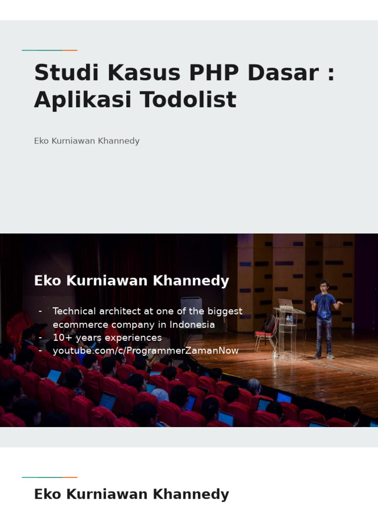 04 - Studi Kasus PHP Dasar - Aplikasi Todolist | PDF