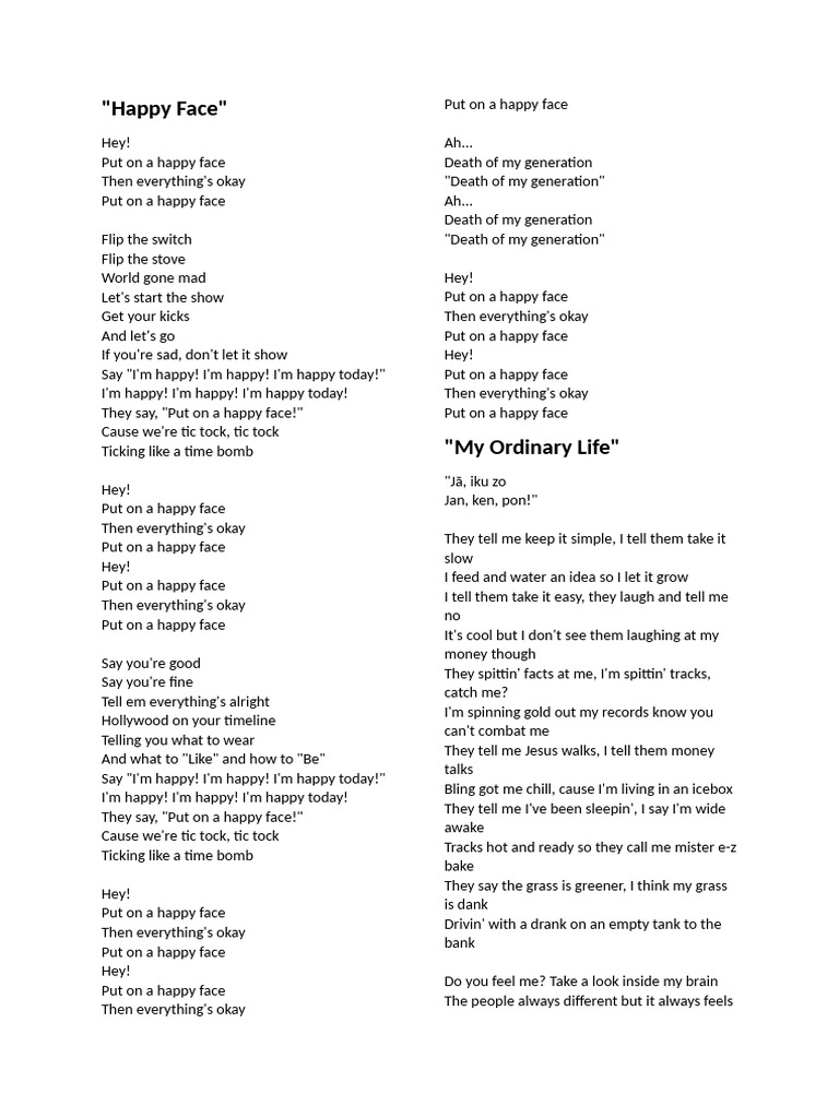 All Lyric | PDF