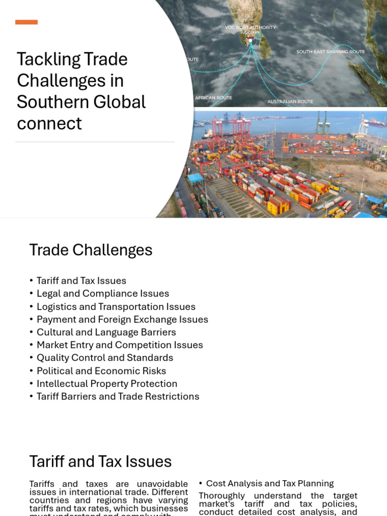 Trade Challenges in Southern Global Connect | PDF | Intellectual ...