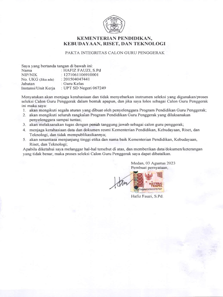 Fakta Integritas | PDF