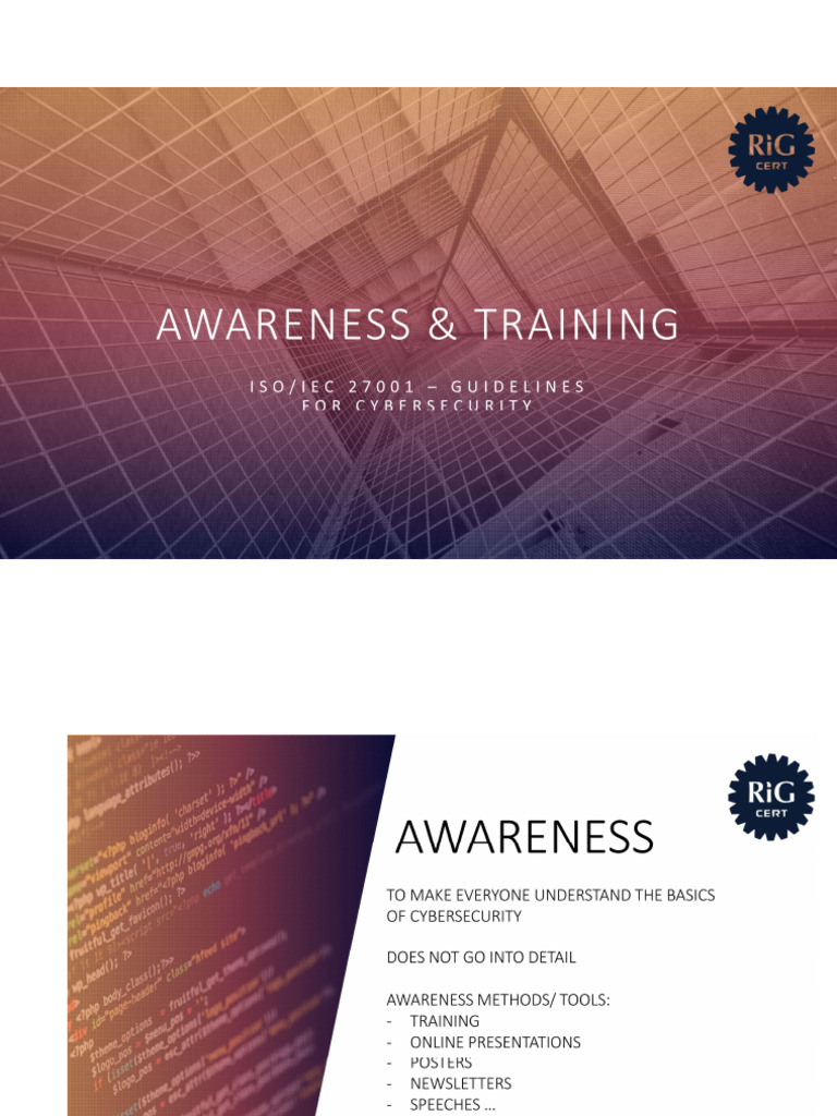 Awareness and Training PPT | PDF