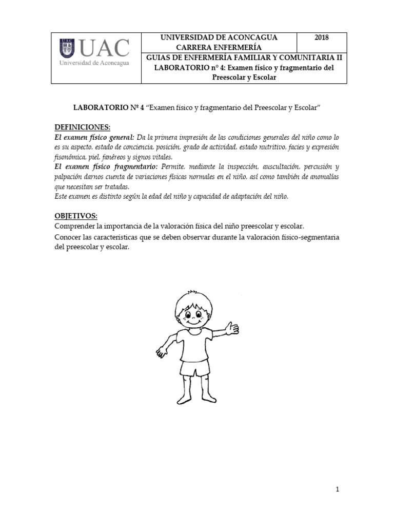 FC II LAB Nº 4 Ex Fís. PreE y E (2) | PDF | Educación de la primera ...