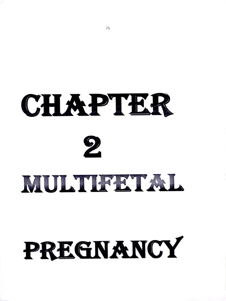 11-MULTIFETAL PREGNANCY | PDF