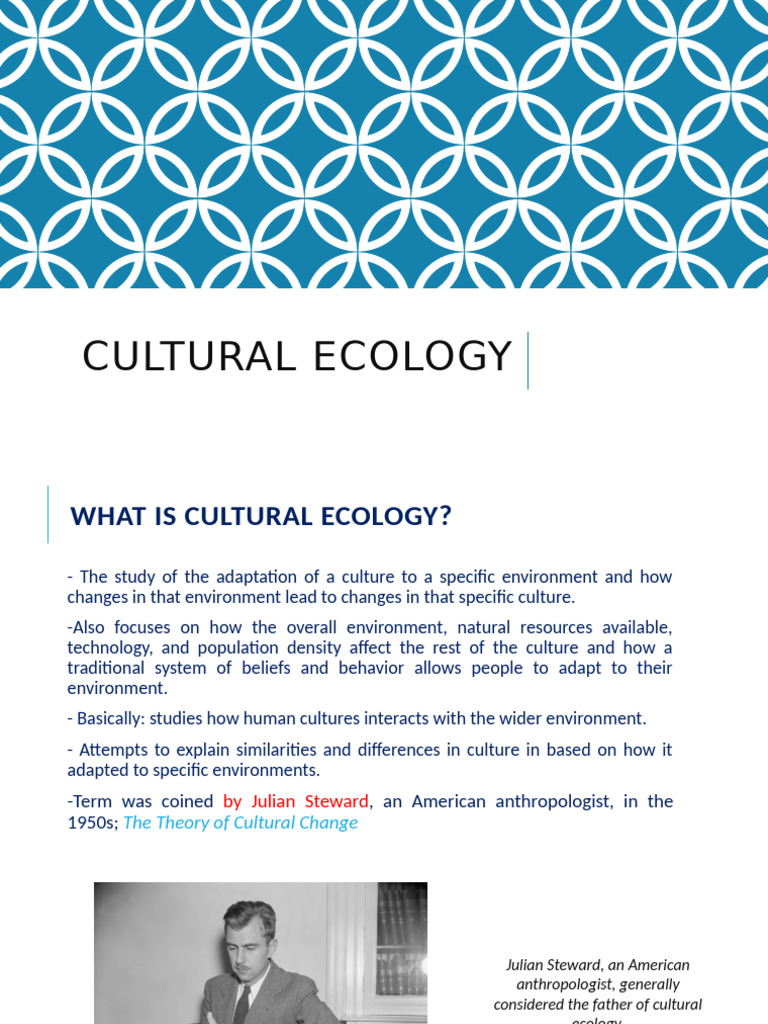 Cultural Ecology N | PDF | Ecology | Anthropology