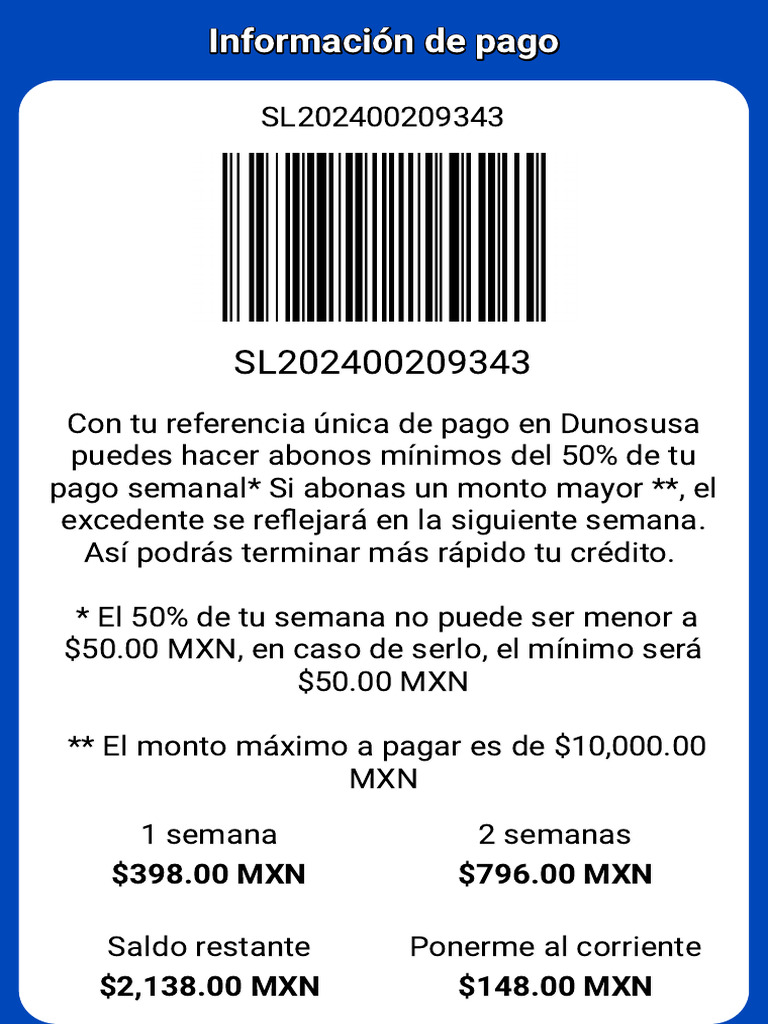Pago Dunosusa: Abonos y Créditos | PDF