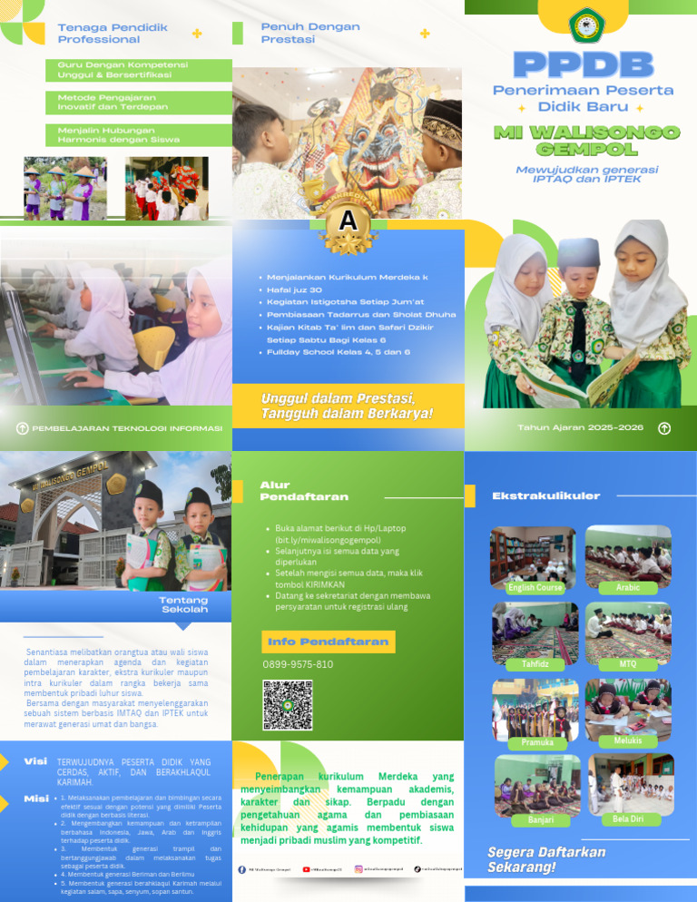 Brosur PPDB MI Walisongo 2025 | PDF