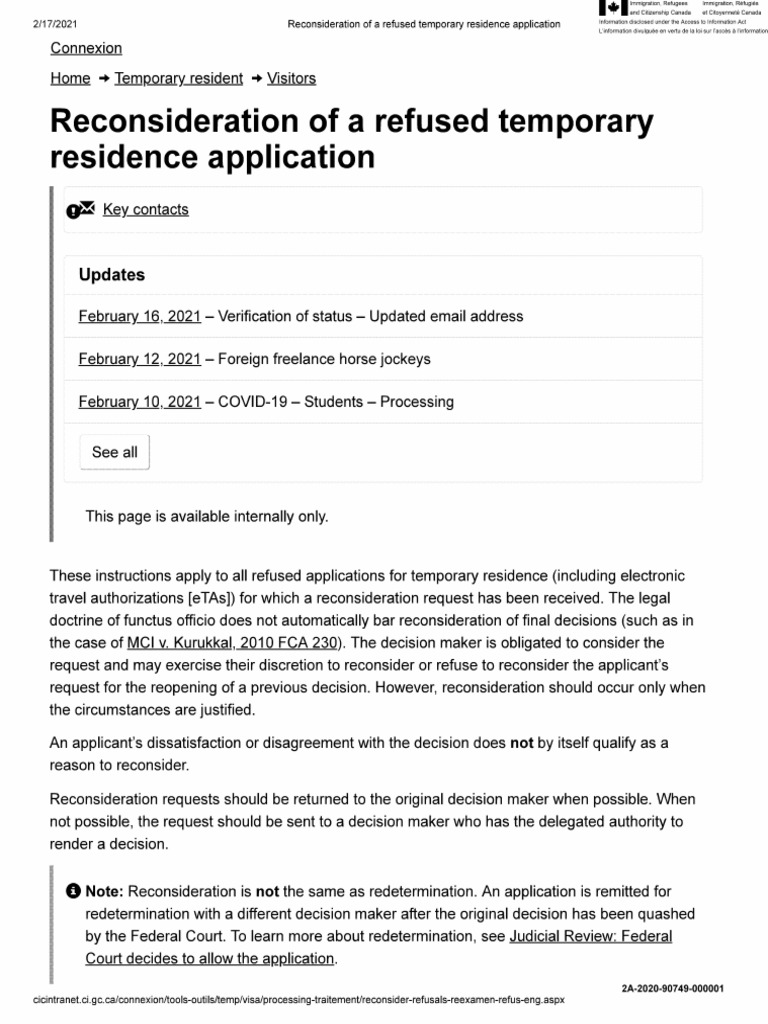 TR Reconsideration | PDF