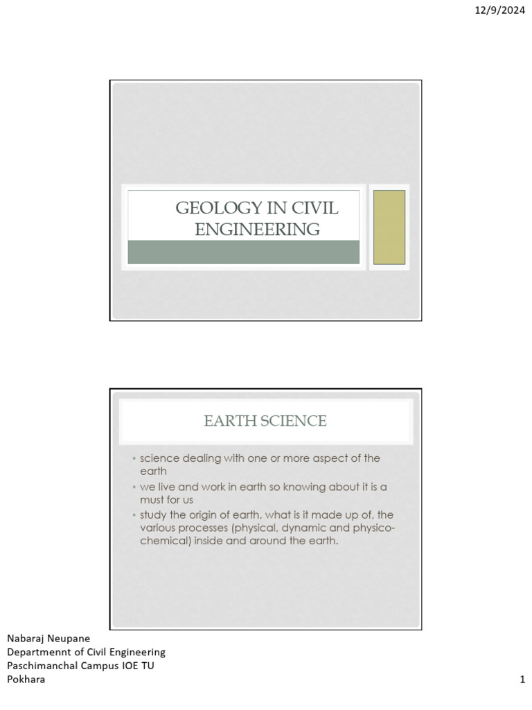 Class-1.-Geology-for-Civil-Engineering (1) | PDF | Geology | Civil ...