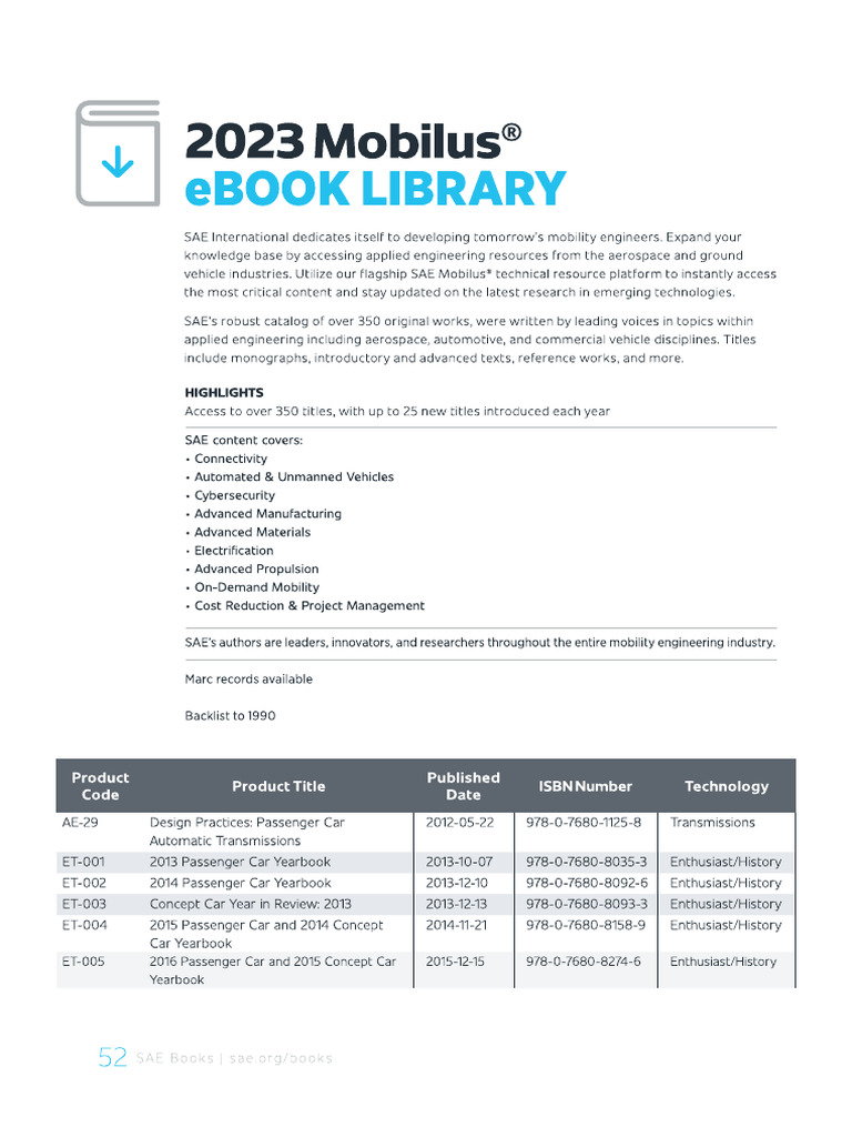 SAE E-Books | PDF