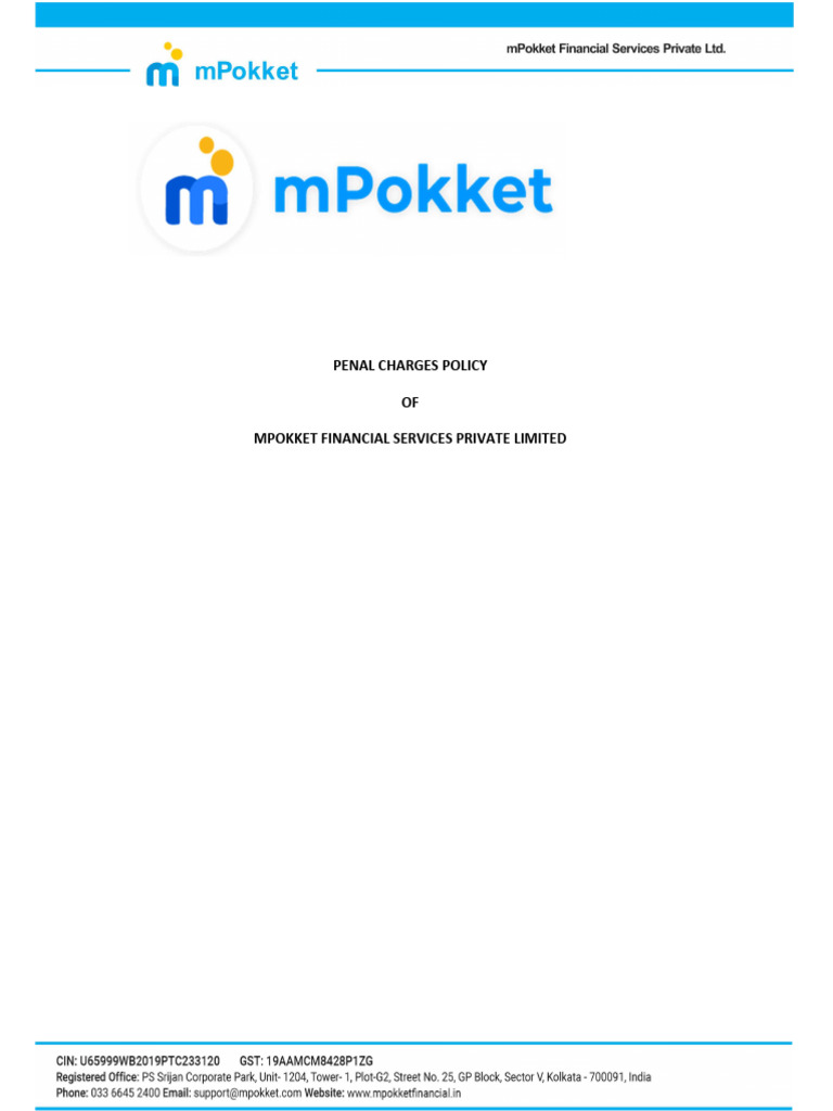 671a8fd0d218c1a19ee49722 - Penal Charges Policy-2024 | PDF | Interest | Loans