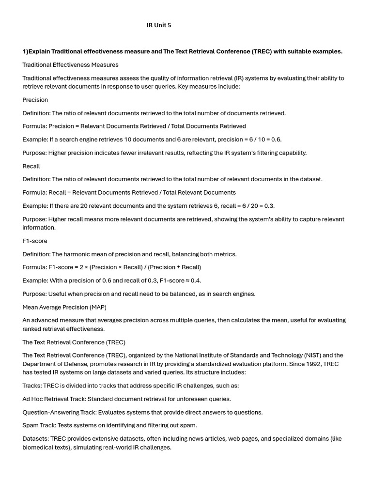IR Unit 5 | PDF | Cache (Computing) | Statistics