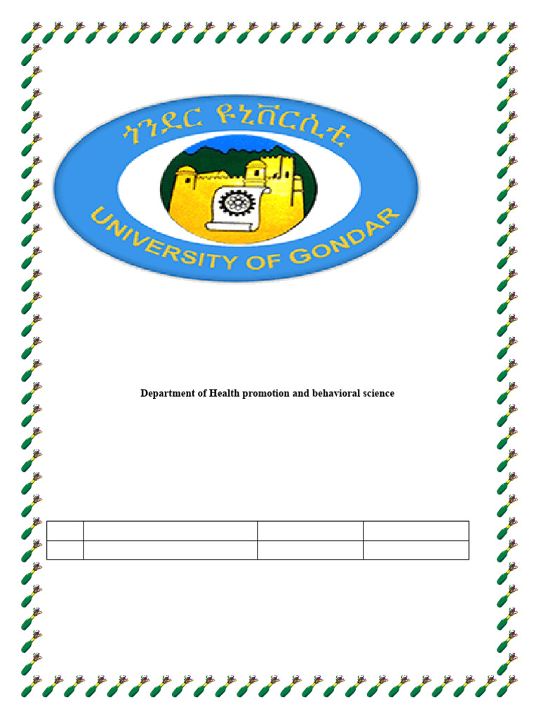 Redatey Mamay HP Assignment | PDF | Health Care | Health Sciences