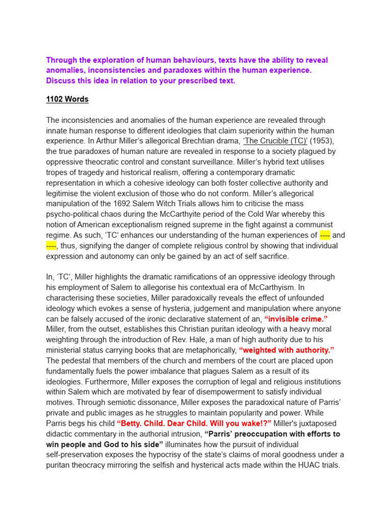 Nasa - Crucible Working Essay-2 | PDF | Hero
