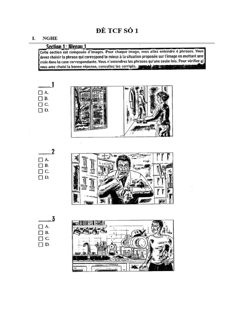 ĐỀ TCF SỐ 1 | PDF