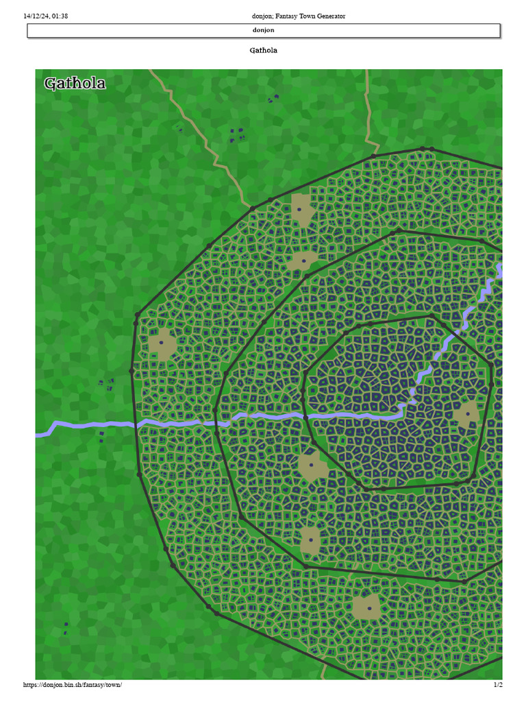 Donjon 12fantasy Town Generator | PDF