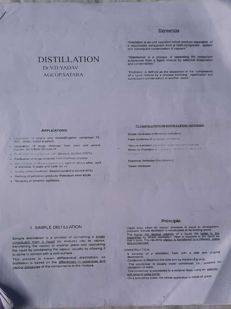 Pe - Distillation | PDF