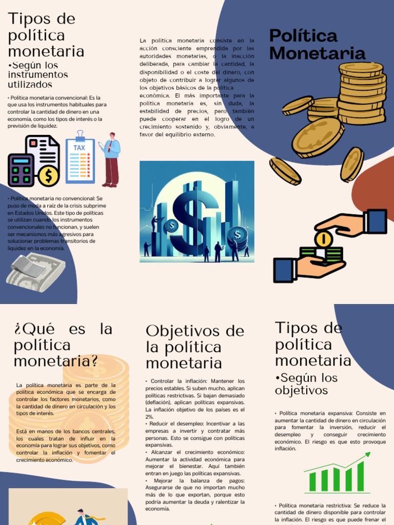 Tipos y objetivos de la política monetaria | PDF | La política ...