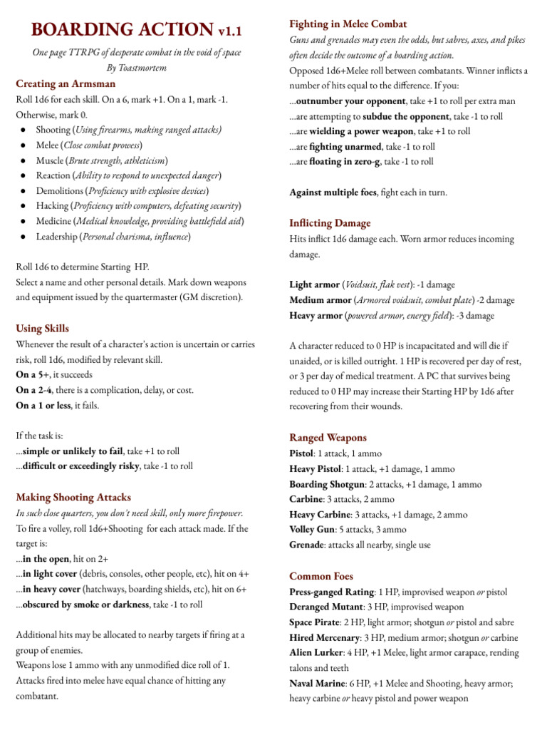 Boarding Action | PDF