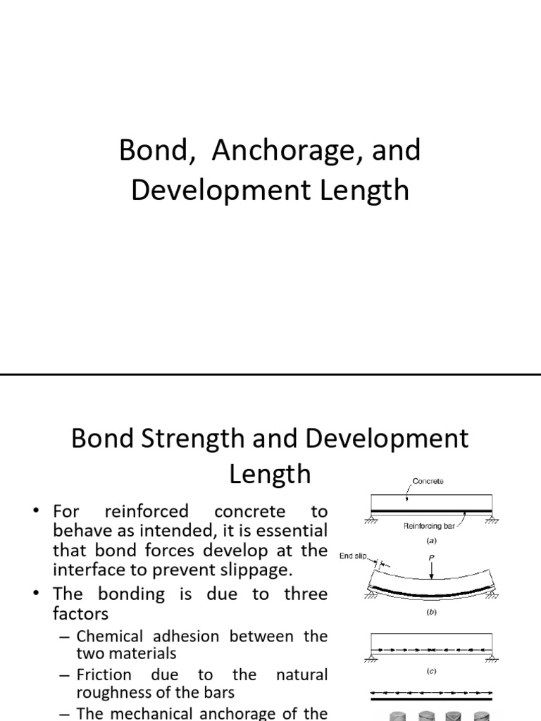 4 - Bond, Anchorage, and Development Length - FBSU | PDF | Mechanical ...