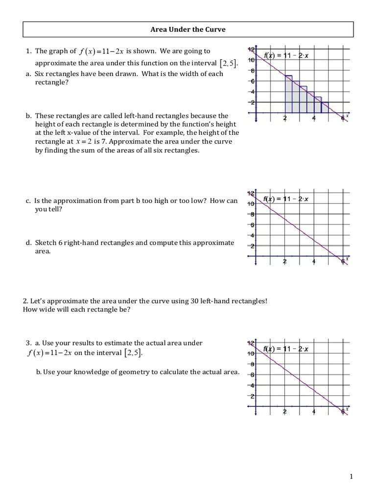 2-Area_Under_the_Curve | PDF | Area | Integral