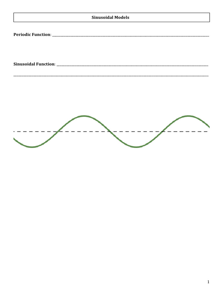 3-Sinusoidal - Models 2 | PDF | Mathematical Analysis | Oscillation