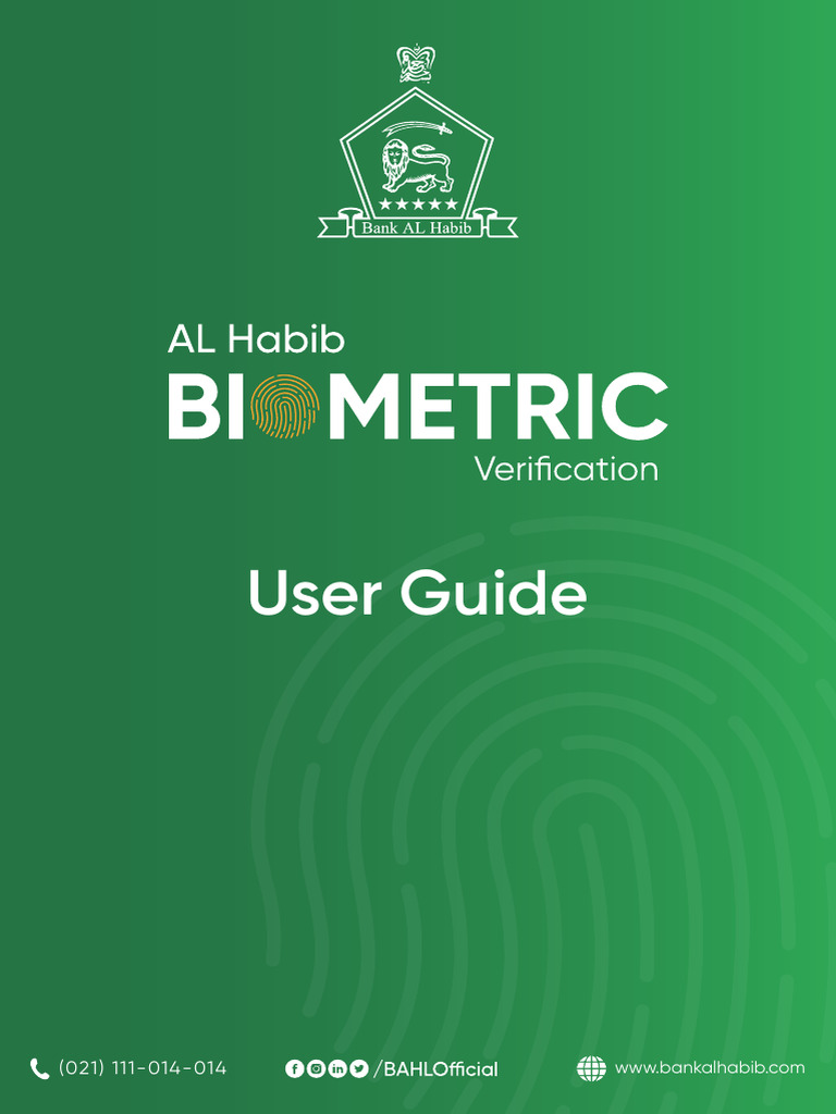 Biometric Guide English | PDF