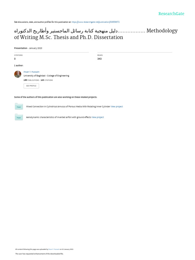 How To Write Thesis in Arabic | PDF | Greek Alphabet | Thesis