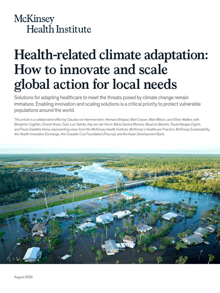 Health Related Climate Adaptation How To Innovate and Scale Global ...