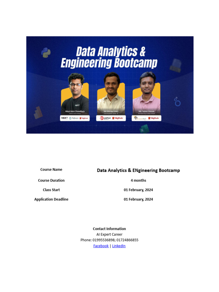Data Analytics & Engineering Bootcamp | PDF | Microsoft Excel | Sql