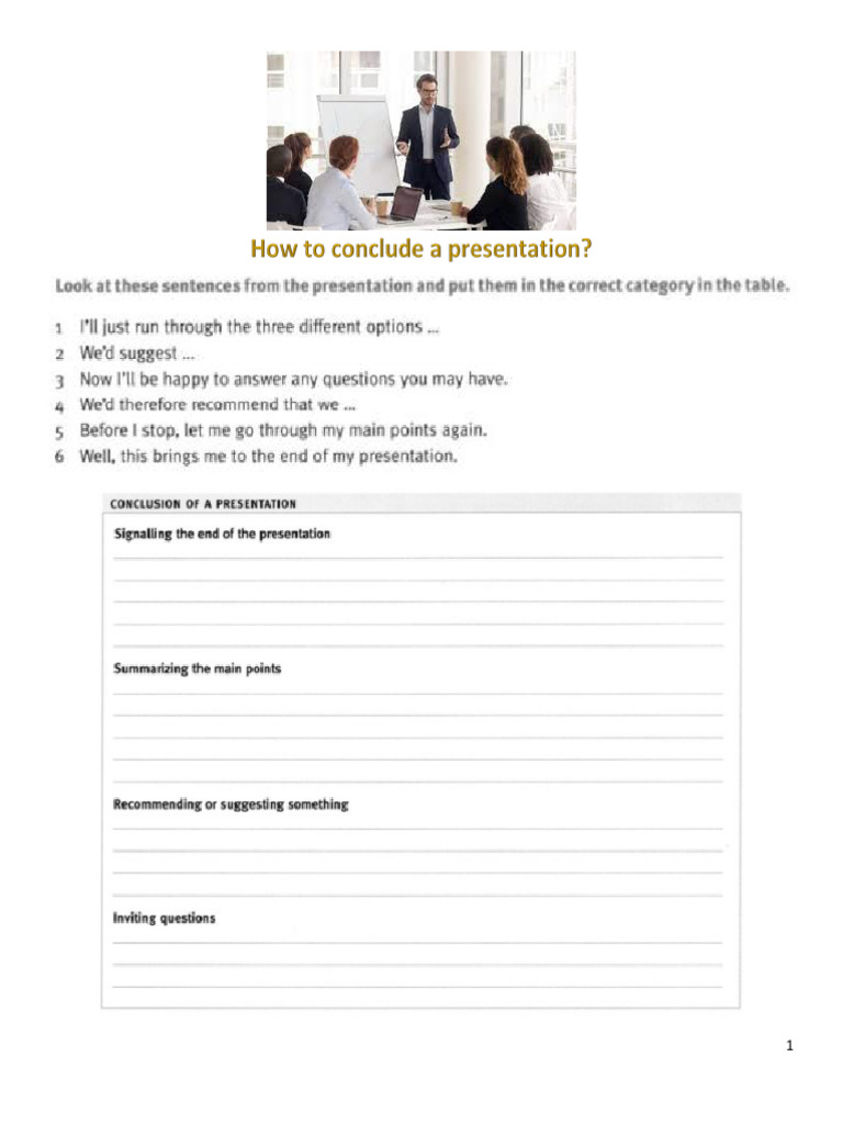 2 How To Give A Presentation CONCLUSION | PDF