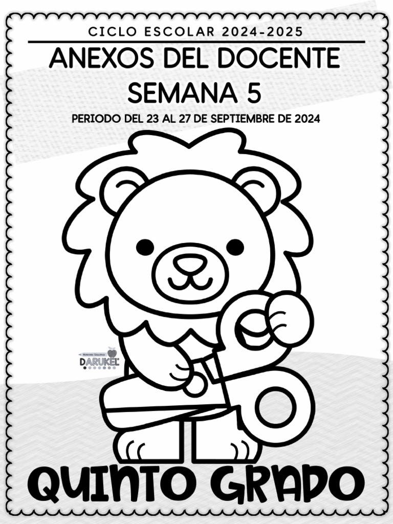 5° SEM5 ANEXOS DEL DOCENTE 2024-2025 | PDF