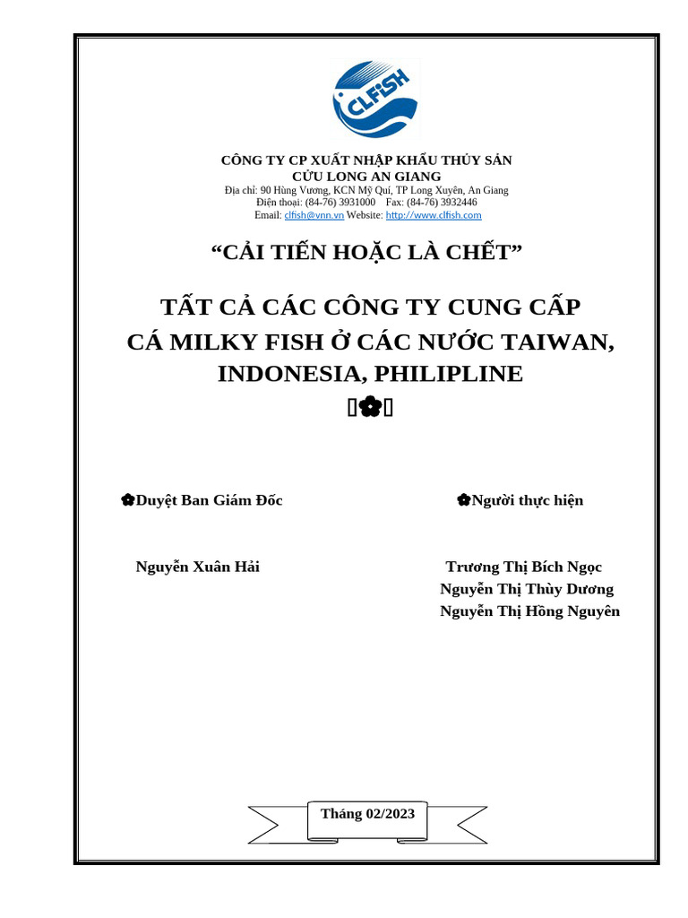 Tất cả các công ty cung cấp cá Milky Fish ở các nước Taiwan, Indonesia ...