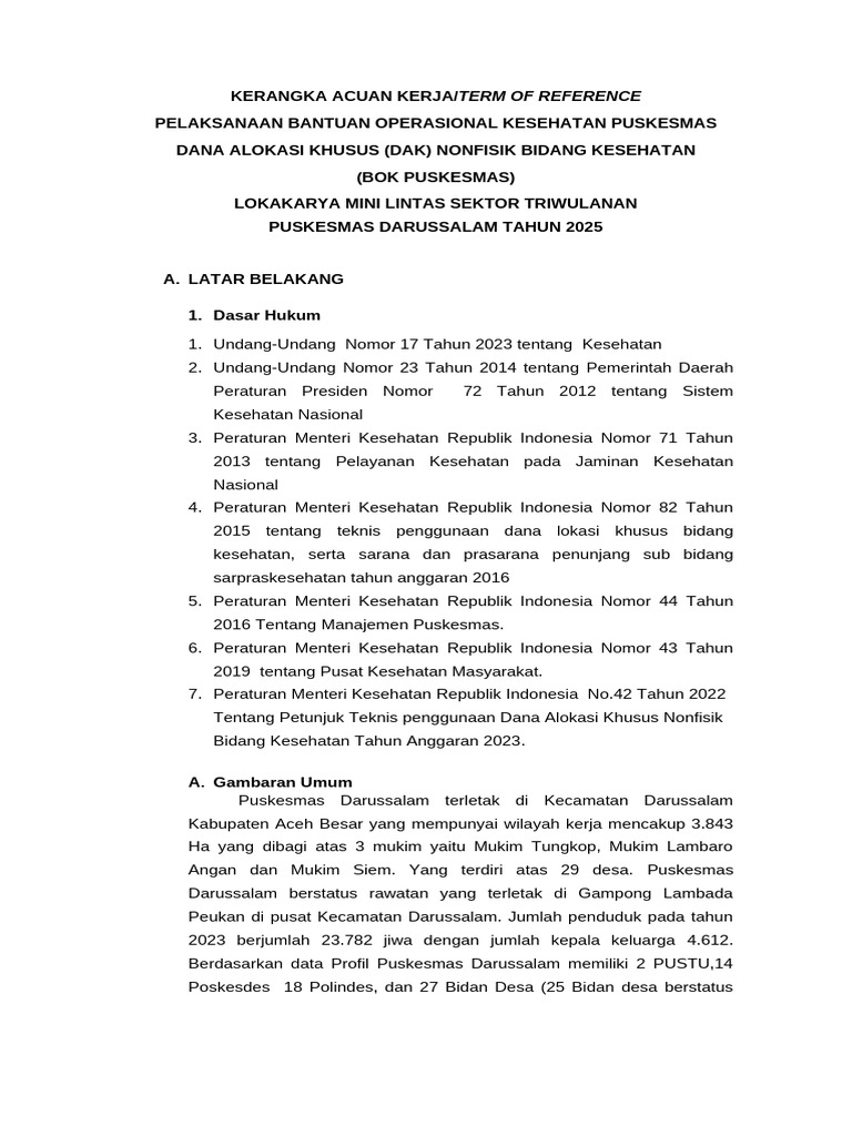 Tor Lokmin Linsek Bok 2025 | PDF