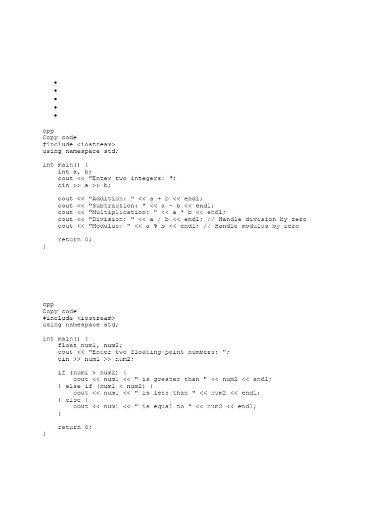 Operators | PDF | Namespace | Arithmetic Operators | PDF | Namespace | Arithmetic