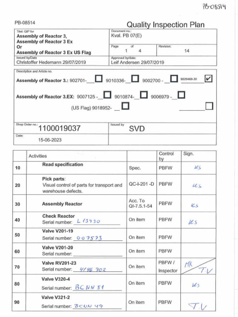 PB-08514 QIP REACTOR | PDF