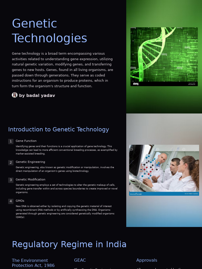 Genetic Technologies | PDF | Genetic Engineering | Genetically Modified ...