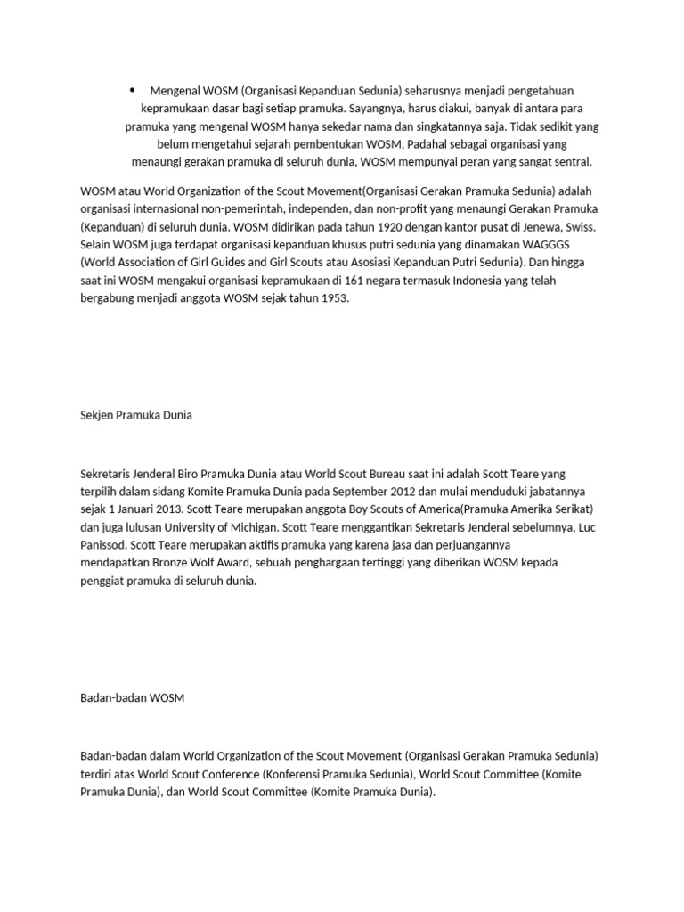 Mengenal WOSM (-WPS Office | PDF