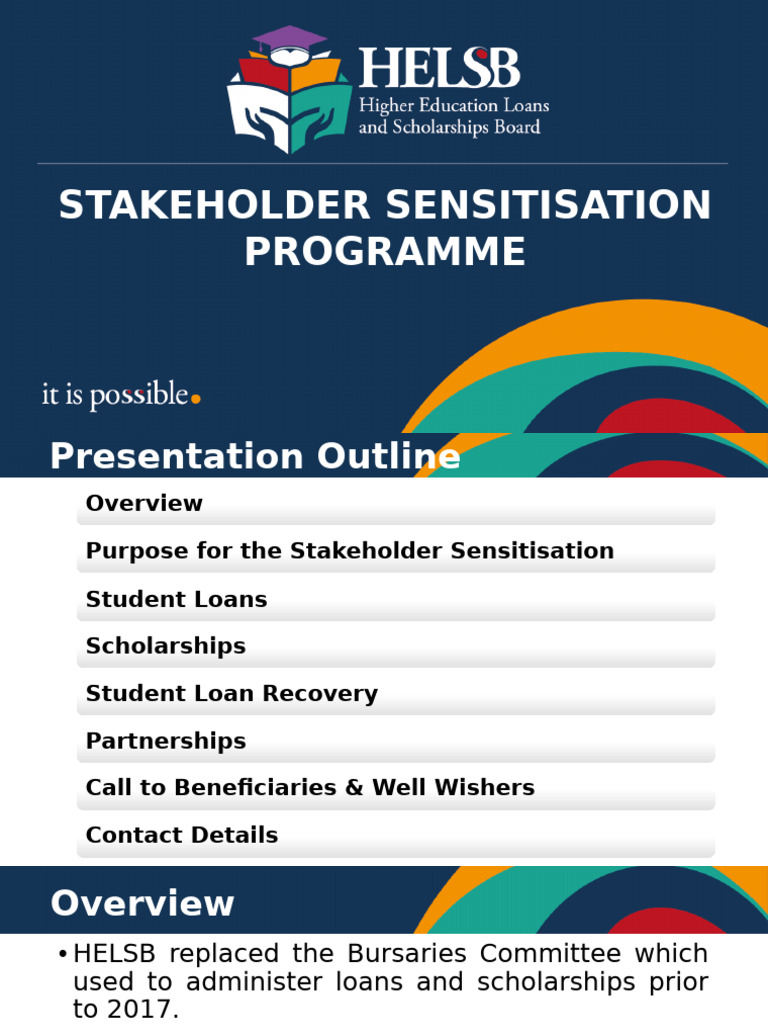 HELSB Stakeholder Sensitation Programme | PDF | Student Loan | Academic ...