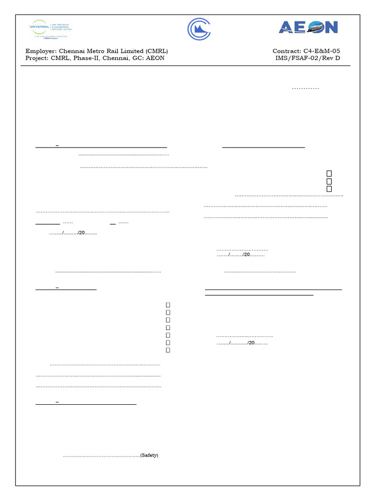 Construction Safety Permit Guide | PDF | Working Conditions | Safety