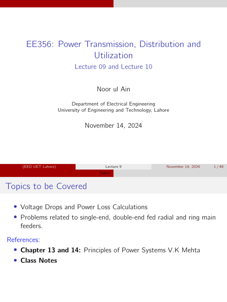 Lec9+10 Distribution | PDF | Electrical Impedance | Electromagnetism