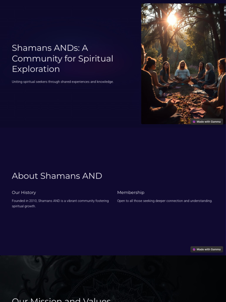 Community for Spiritual Growth | PDF