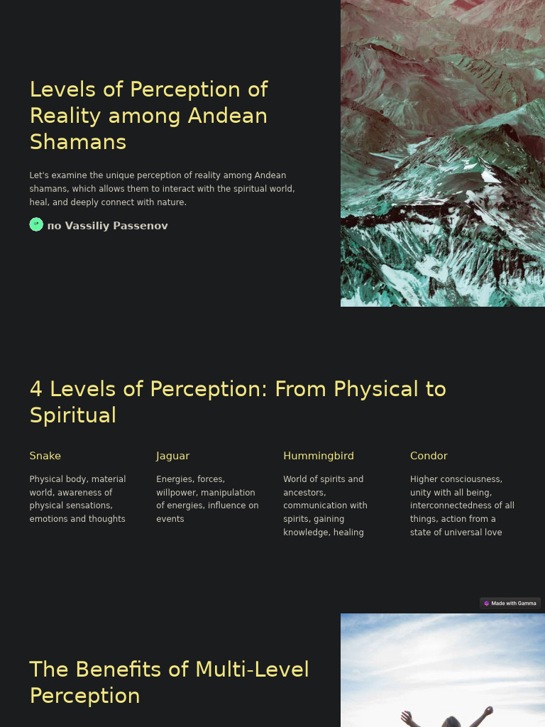 Levels of Perception of Reality Among Andean Shamans | PDF